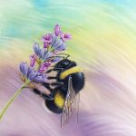 Bumblebee Painting - Original Insect, Bee Art & Wildlife Artworks For Sale
